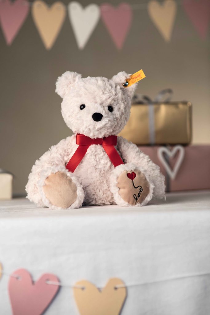 Steiff Jimmy Medvjedić Love, 30 cm, Bijeli – My snowdrop
